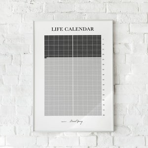 Life Calendar Digital Download | Memento Mori | Stoicism | Stoic ...