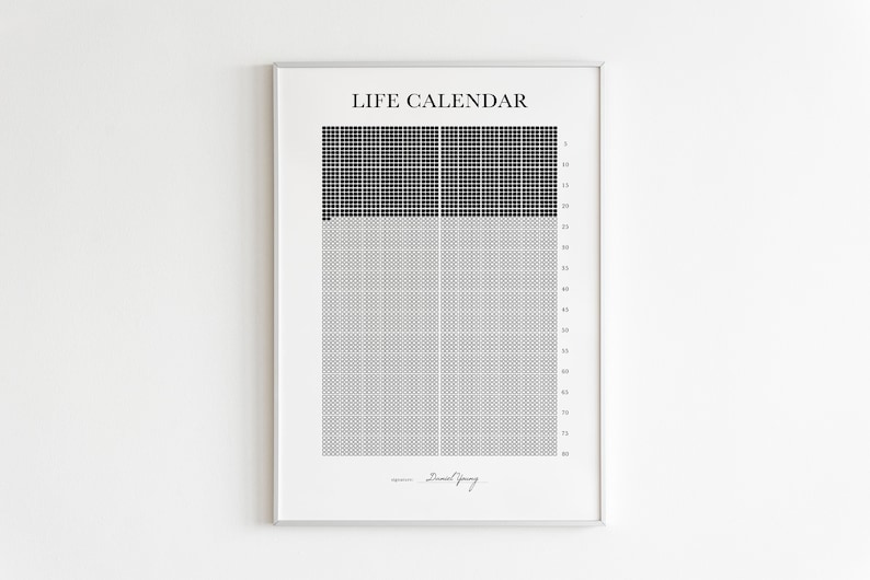 Life Calendar Digital Download | Memento Mori | Stoicism | Stoic ...