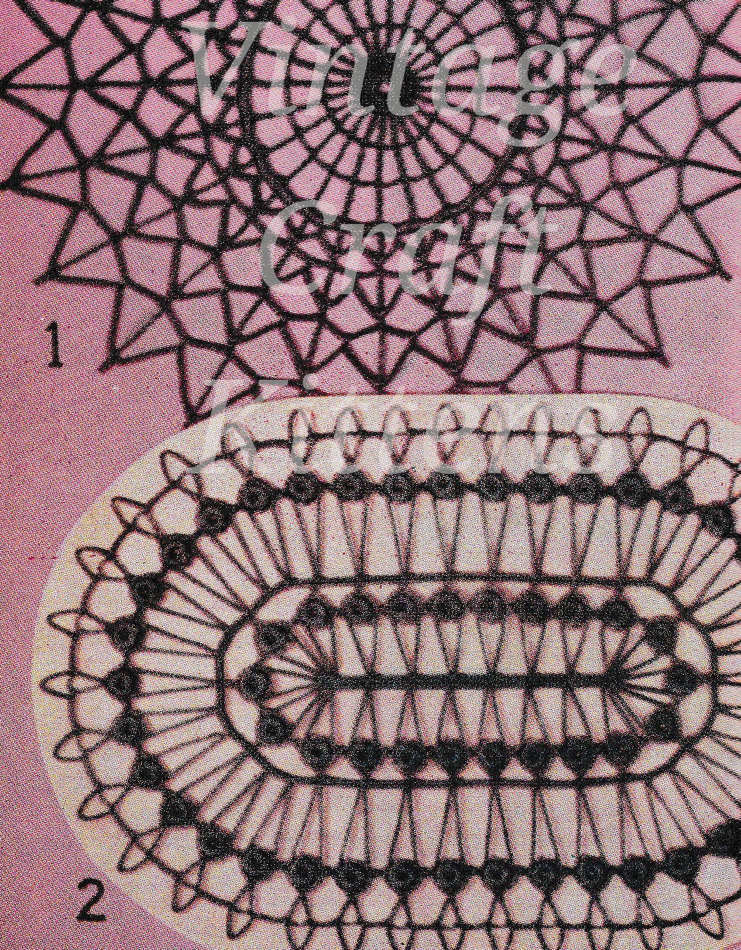 Goth Crochet Pattern for Whimsigoth Doiles and Table Mats - Digital ...