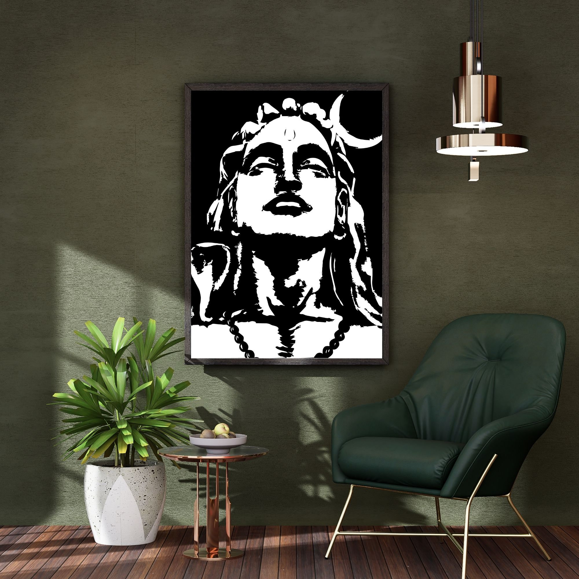 Lord Shiva Wall Art, Spiritual Wall Decor Print, Supreme Lord Wall Art ...