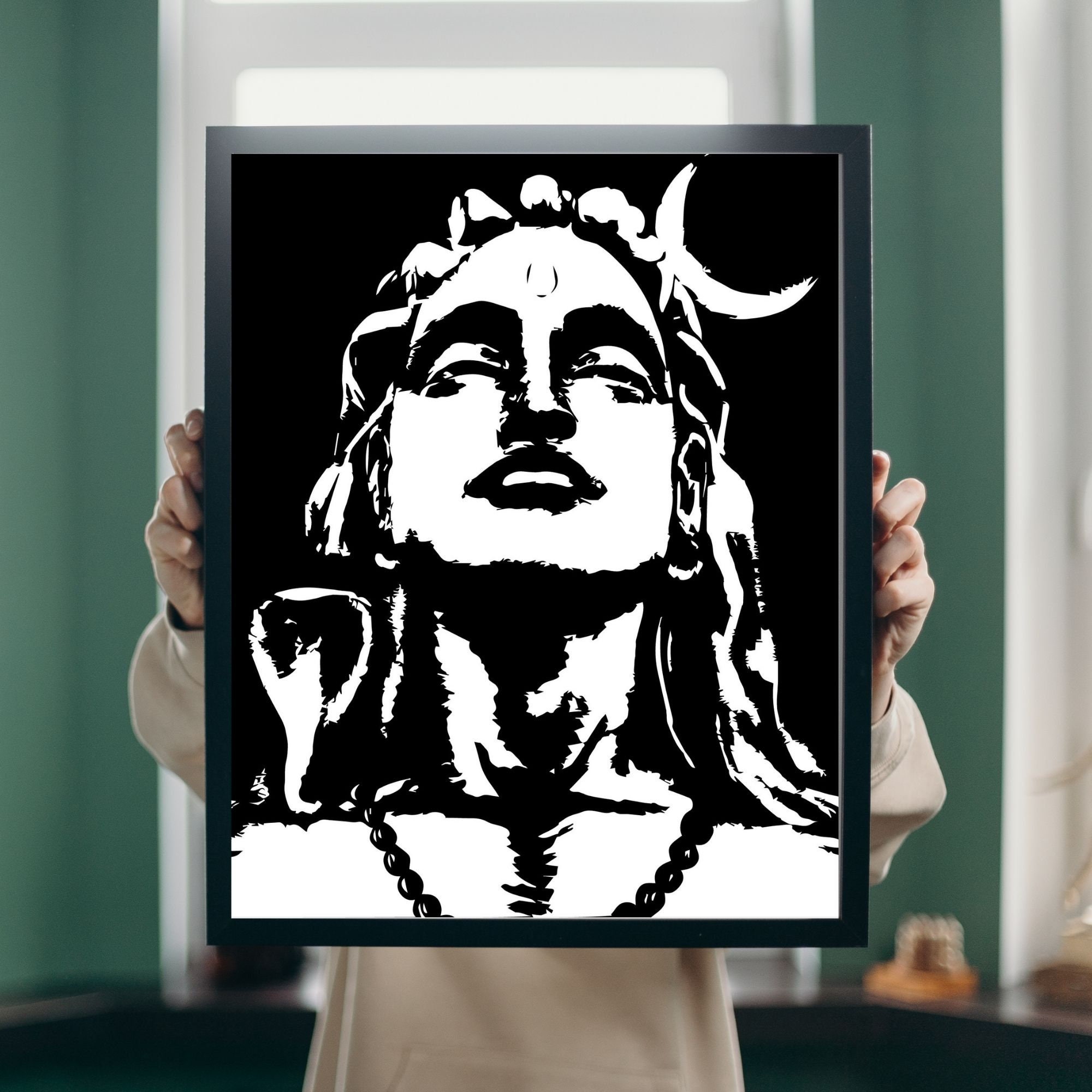 Lord Shiva Wall Art, Spiritual Wall Decor Print, Supreme Lord Wall Art ...