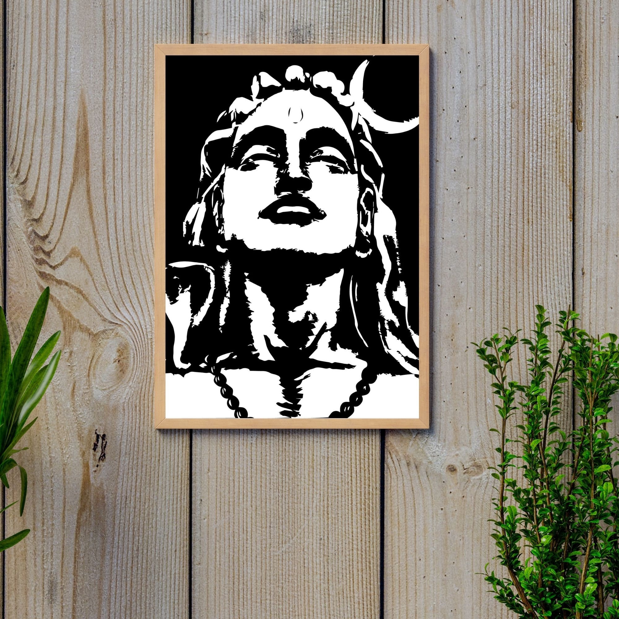 Lord Shiva Wall Art, Spiritual Wall Decor Print, Supreme Lord Wall Art ...