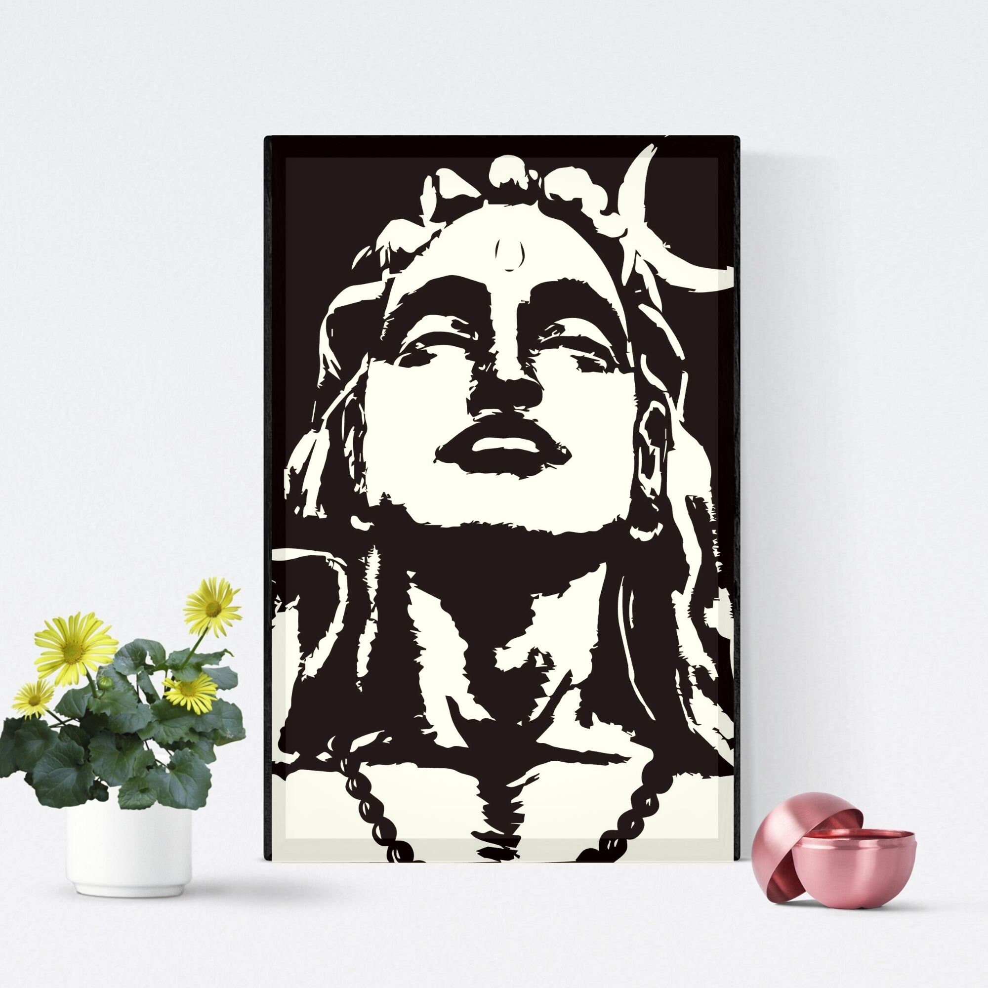 Lord Shiva Wall Art, Spiritual Wall Decor Print, Supreme Lord Wall Art ...