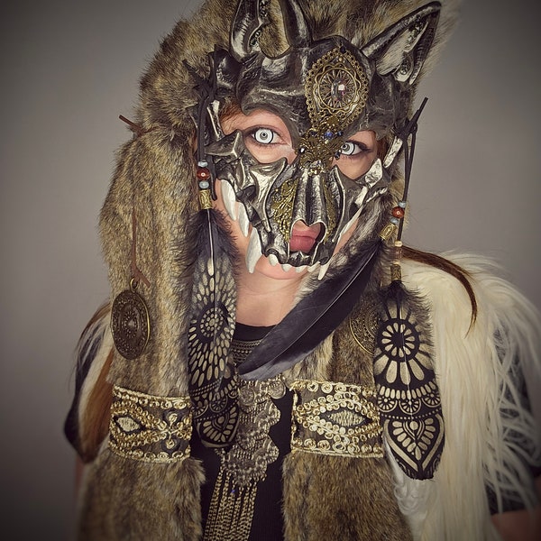 Wolf Headpiece - Etsy
