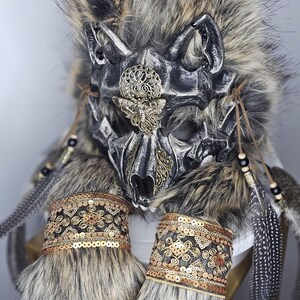 Tribal Hawk Moth Wolf Headdress - Etsy