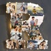 Customized Letter R Picture Collage Gift for Christmas, Letter R Wood ...