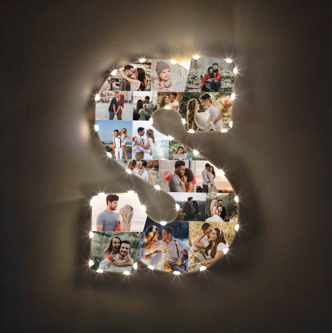 Letter S Photo Collage, Letter S Picture Frame, Letter S Gift, Special ...