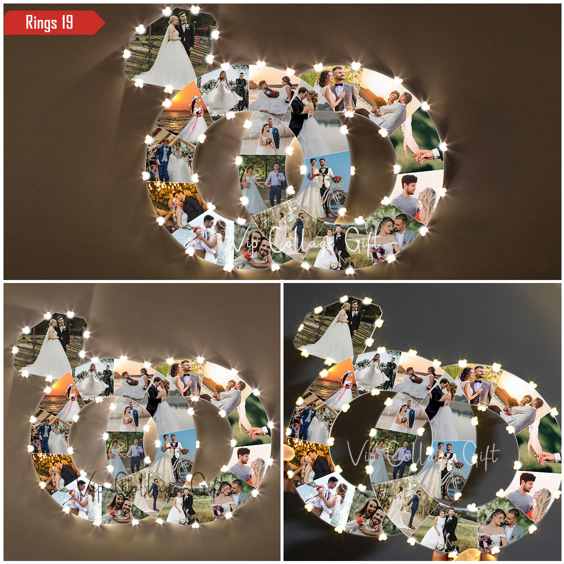 Customized Family Tree Photo Collage Lights, Family Tree Gifts, Family ...