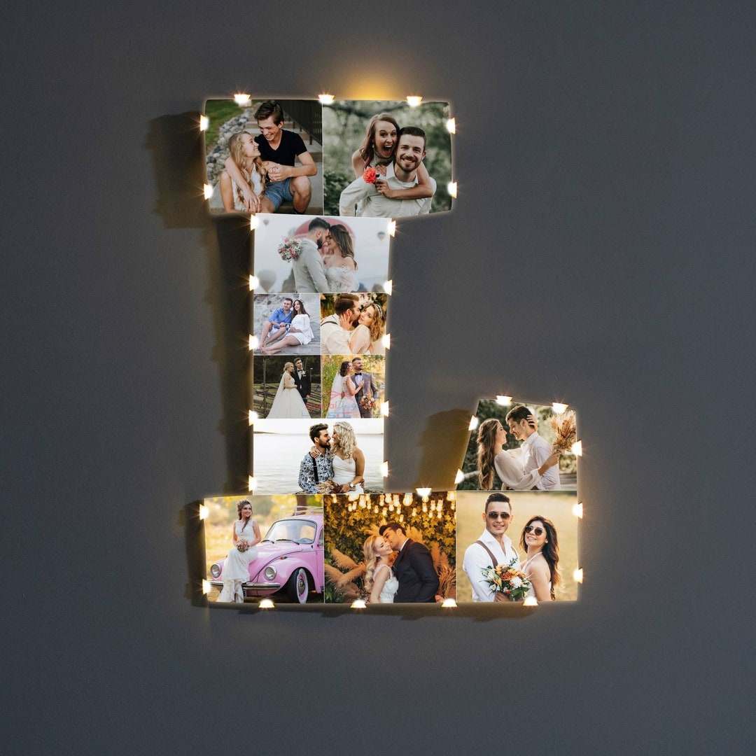 Customized Girlfriend Gift for Christmas, Personalized Letter L Photo ...