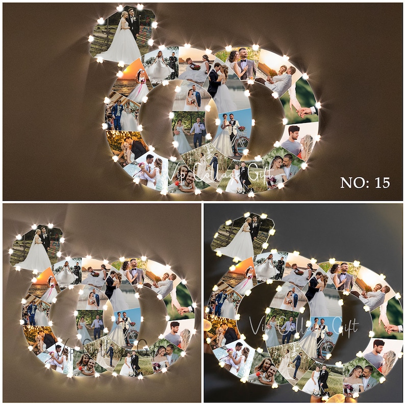 Infinity Photo Collage Frame for Anniversary Unique Picture - Etsy