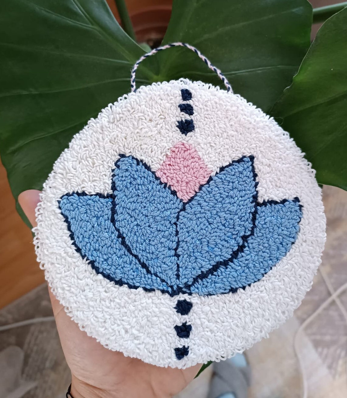 Punch Needle Lotus Flower,lotus Flower Spiritual Healing, Yoga Symbol ...