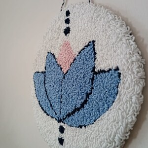 Punch Needle Lotus Flower,lotus Flower Spiritual Healing, Yoga Symbol ...