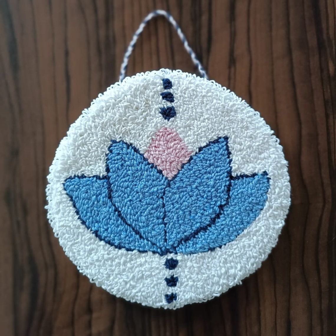 Punch Needle Lotus Flower,lotus Flower Spiritual Healing, Yoga Symbol ...