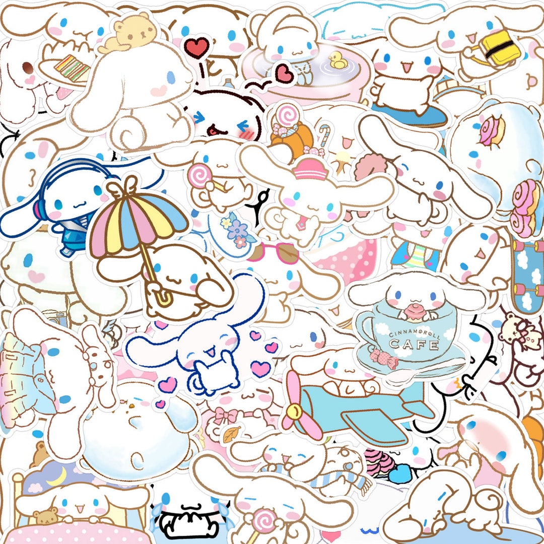 50pcs Cinnamoroll Party Vinyl Sticker Snowboard Luggage Laptop Phone ...