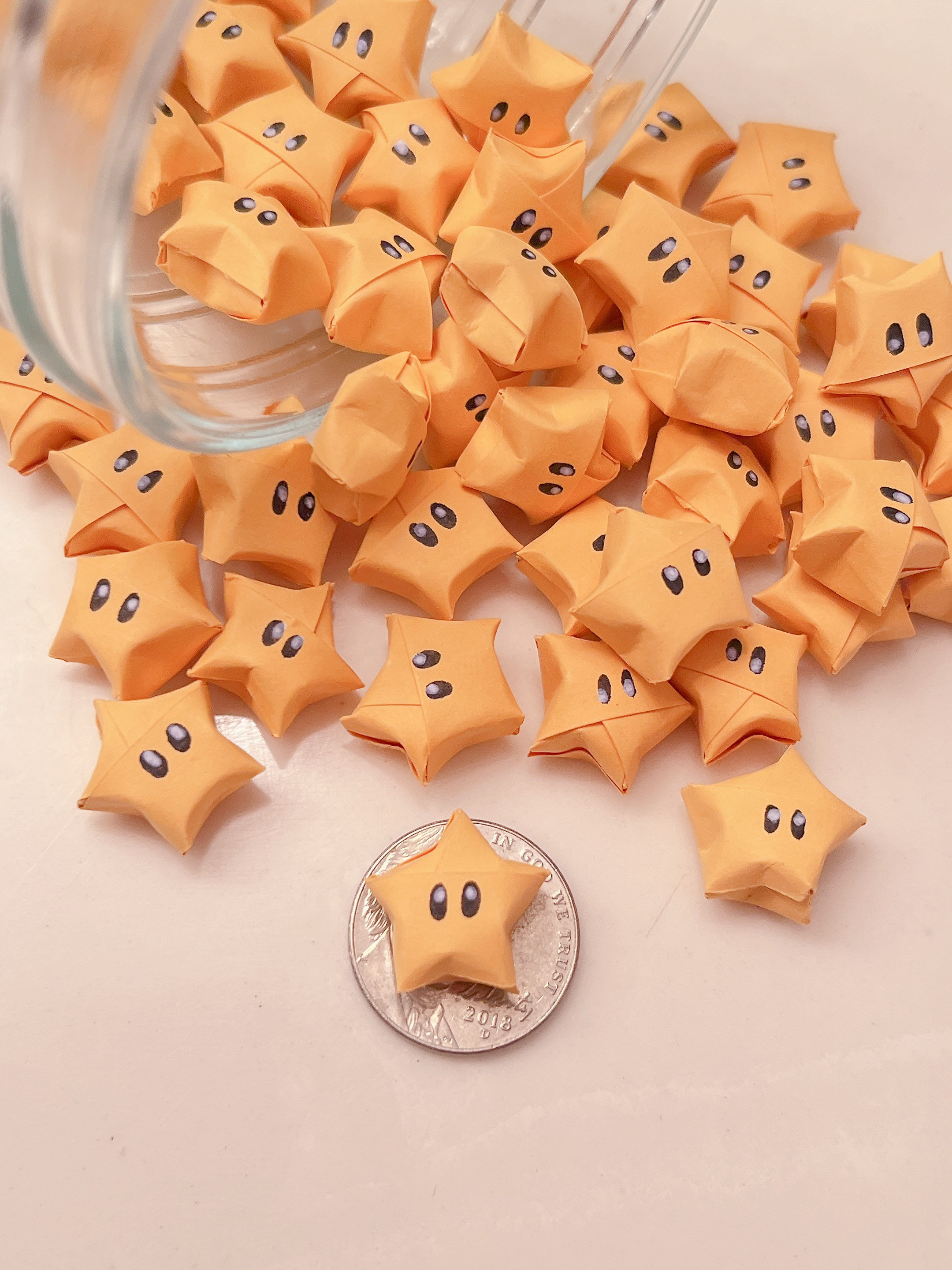 Super Mario Super Star Paper Origami (25 Stars) - Etsy