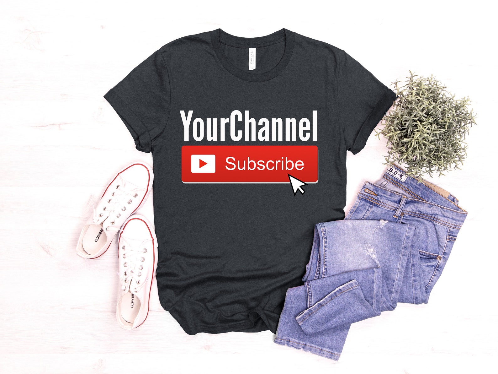 Custom Youtube Subscribe Yourchannel Shirt, Your Channel Shirt ...