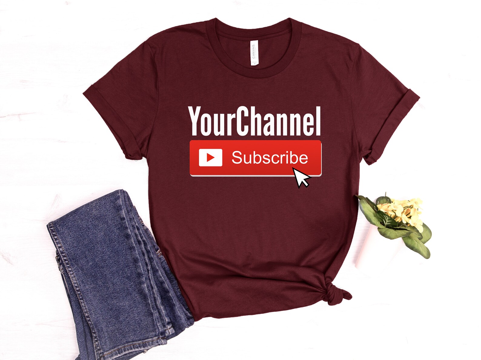 Custom Youtube Subscribe Yourchannel Shirt, Your Channel Shirt ...