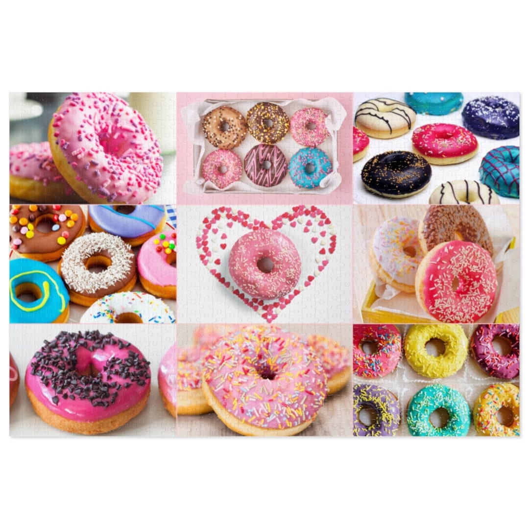 Donut Jigsaw Puzzles 1000 Pieces, Food Jigsaw Puzzles 1000 Pieces for ...