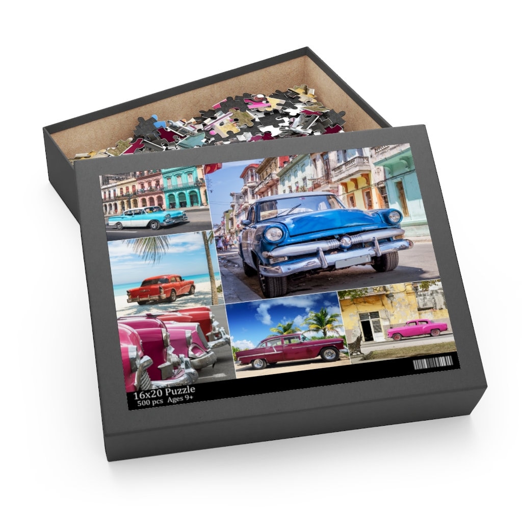 Car Jigsaw Puzzles 500 Pieces, Car Jigsaw Puzzles for Adults, Five ...