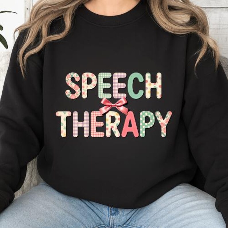 Floral Speech Therapy PNG: Pastel SLP Sublimation Design (digital ...