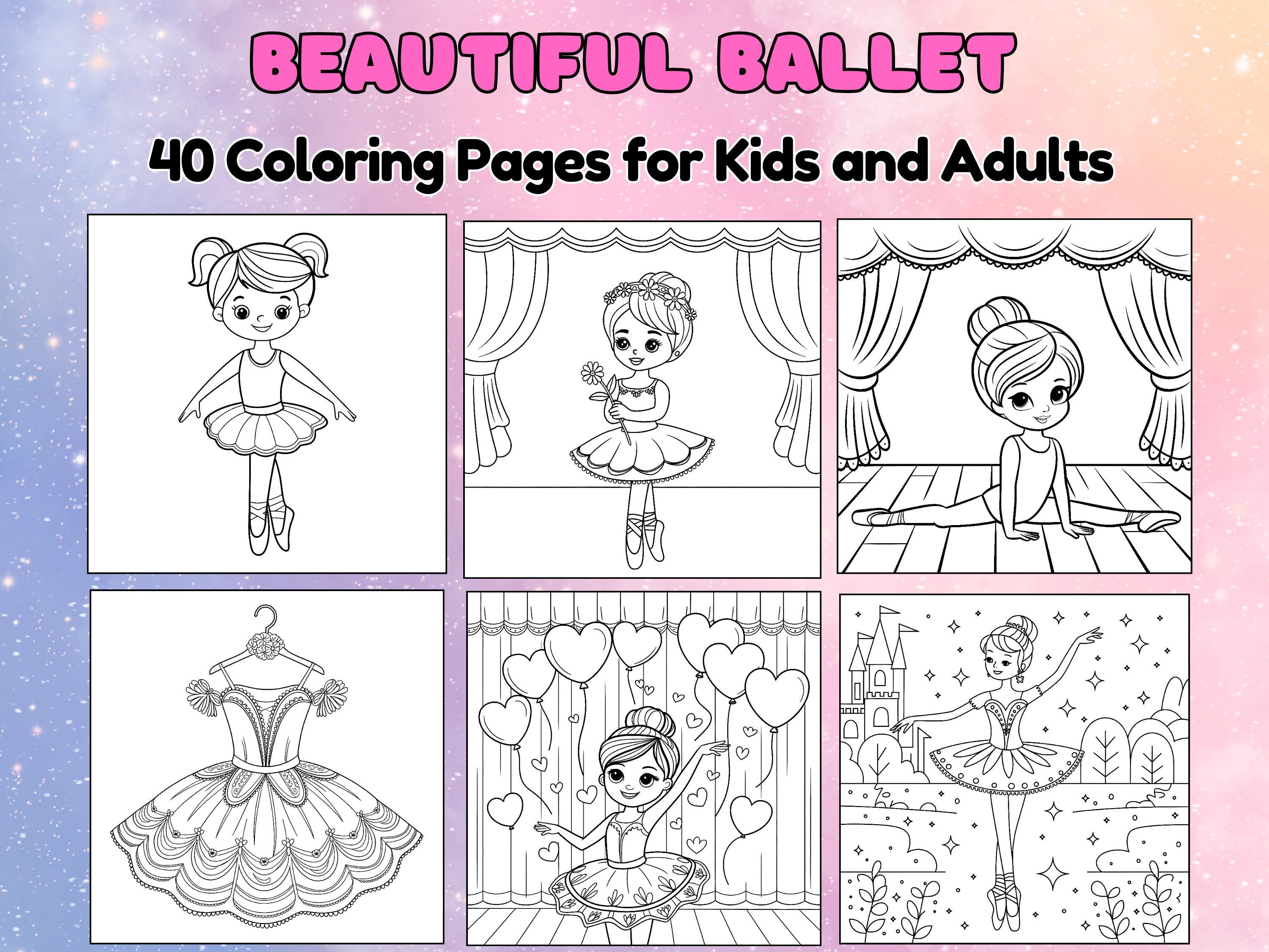 Beautiful Ballet Coloring Pages Dance-themed Activities for Kids and ...