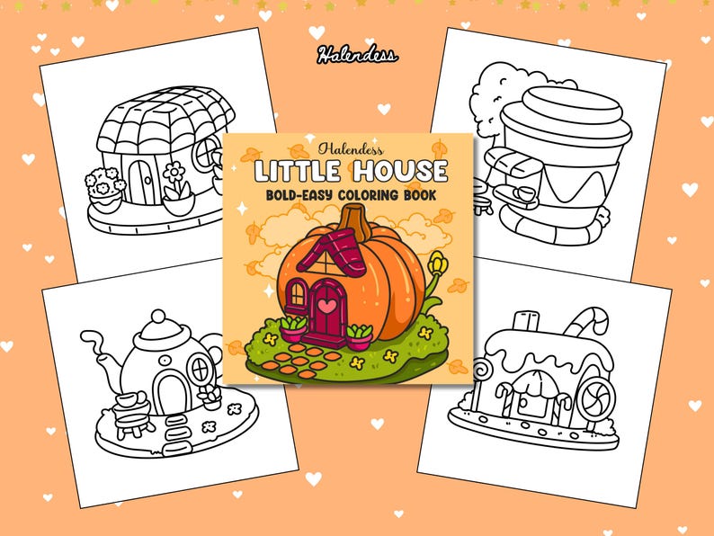 Little House Coloring Pages for Kids and Adults | 50 Coloring Sheets ...