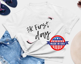 First Day of 3k Sign - Etsy