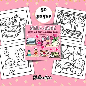 Self-care Coloring Pages for Kids and Adults | 50 Coloring Sheets ...