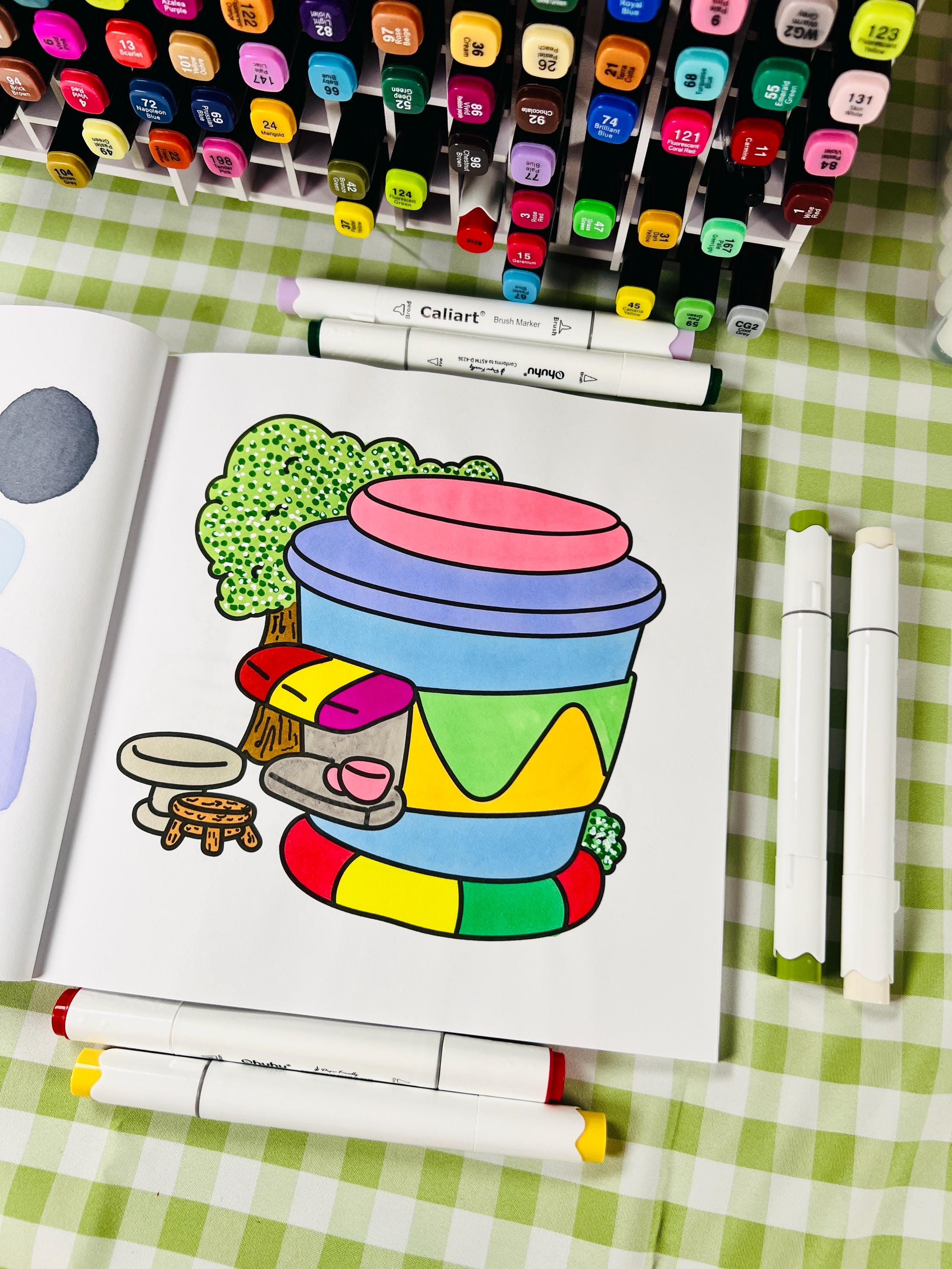 Little House Coloring Pages for Kids and Adults | 50 Coloring Sheets ...