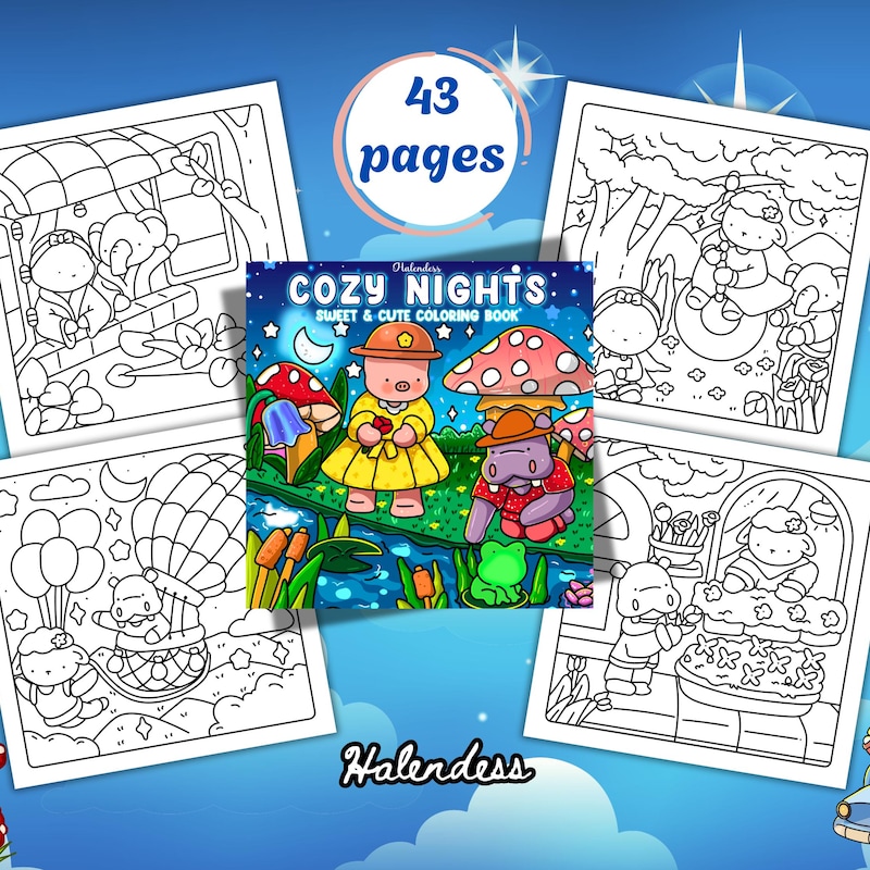 Coloring Page of a Yarn - Etsy UK