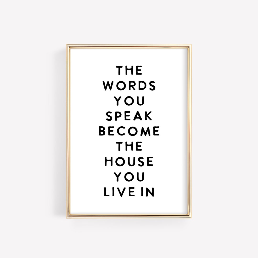 DIGITAL DOWNLOAD | Black and White Quote Print, Poster Print, Printable ...