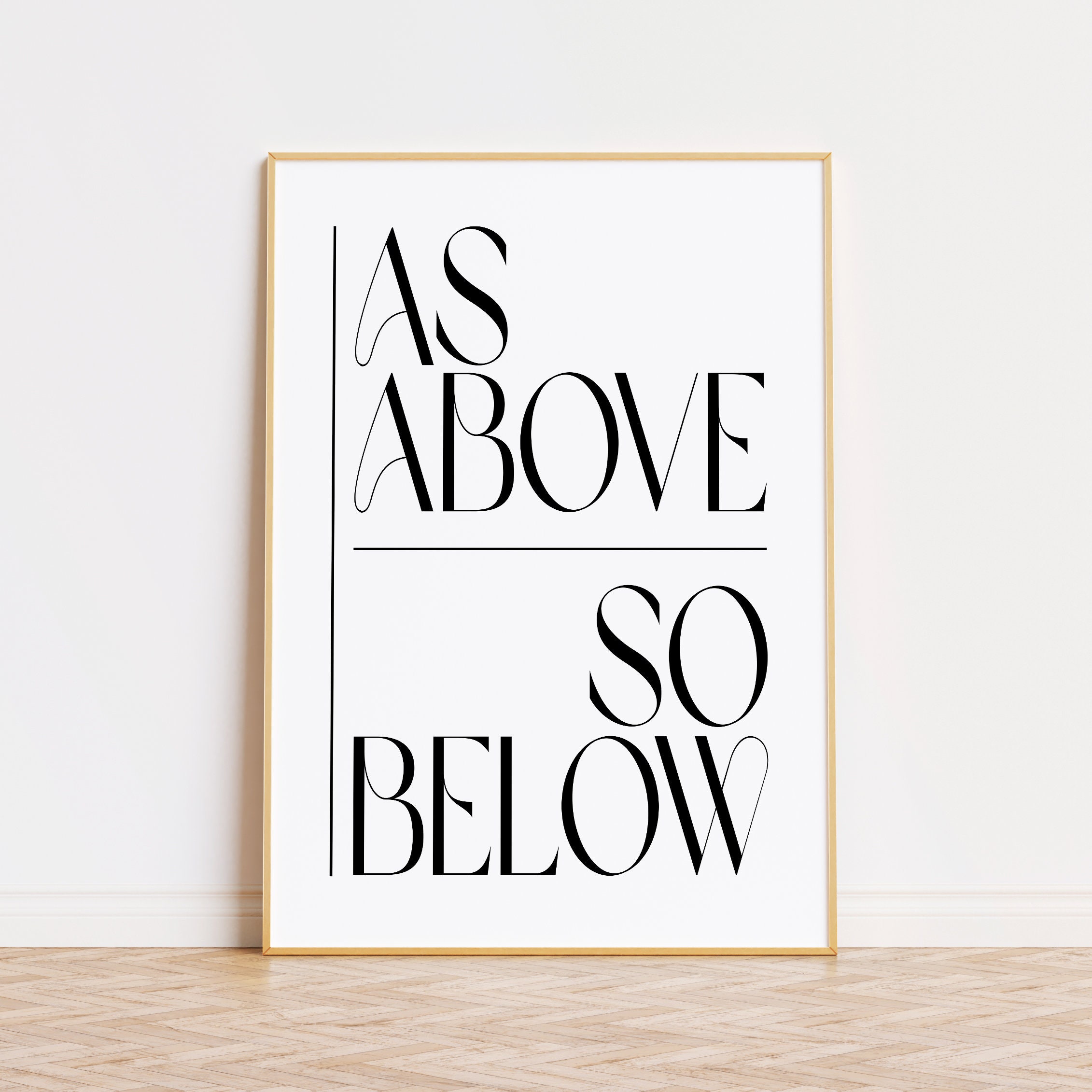 DIGITAL DOWNLOAD as Above so Below Quote Print, Spiritual Poster Print ...