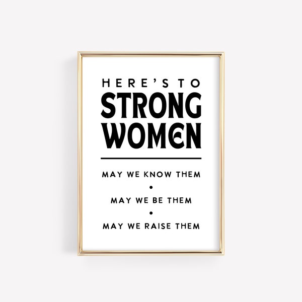 Strong Women Print - Etsy