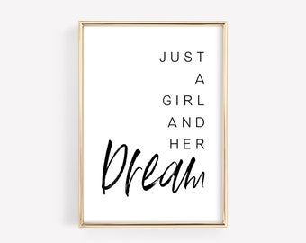 Don't Just Dream Printable Poster - Etsy