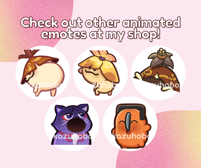 Azhdaha Dance Animated Emote, Genshin, Cute Kawaii Chibi Emoji, for ...