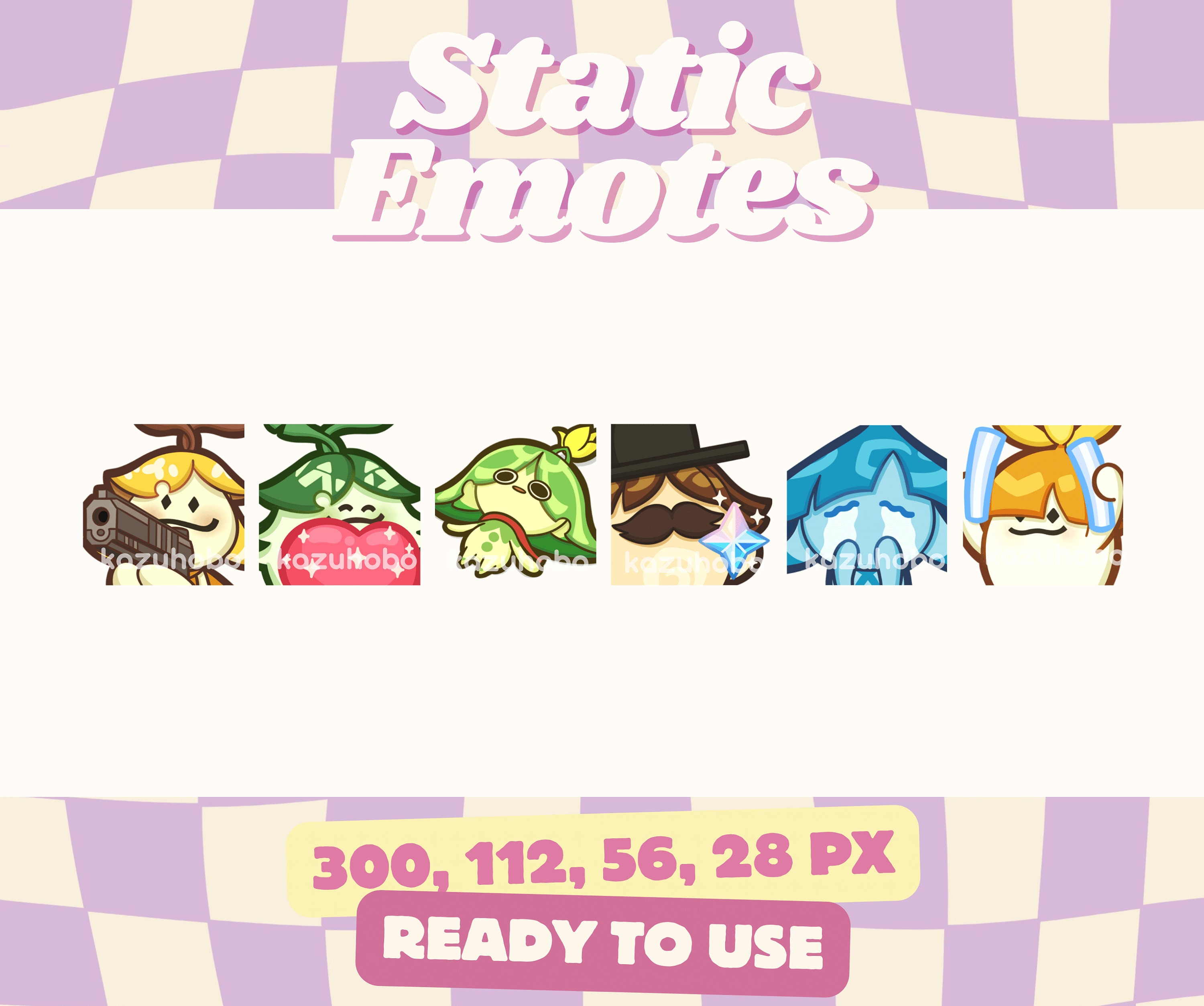 Aranara Emotes Set, Genshin, Cute Kawaii Chibi Emoji, for Streamer ...