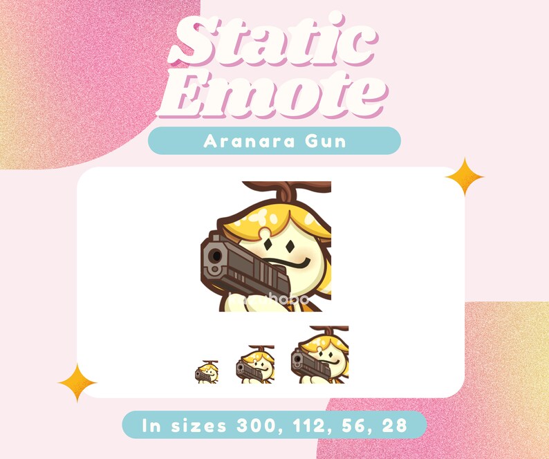 Aranara Gun Emote Genshin Gun Pointing Cute Kawaii Chibi - Etsy France