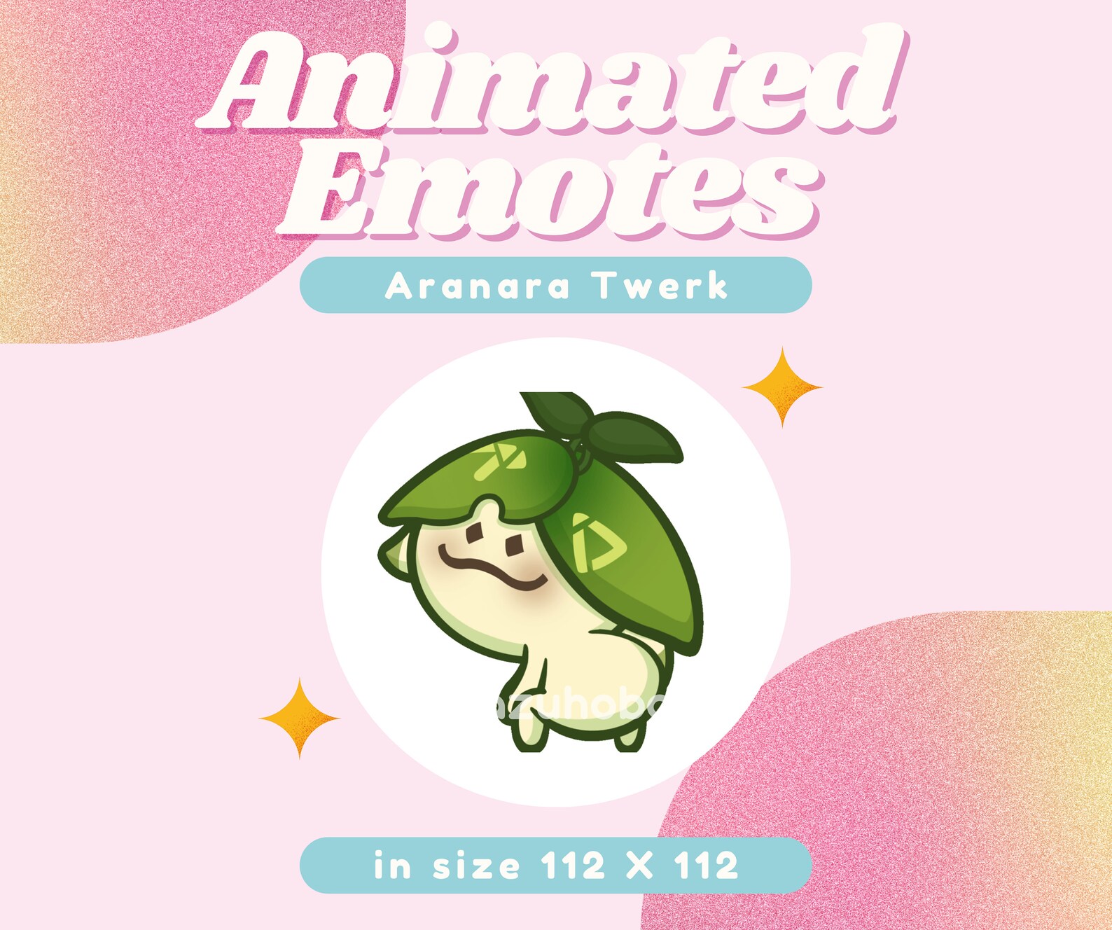 Twerking Aranara Emote Genshin Cute Kawaii Chibi Emoji para - Etsy México