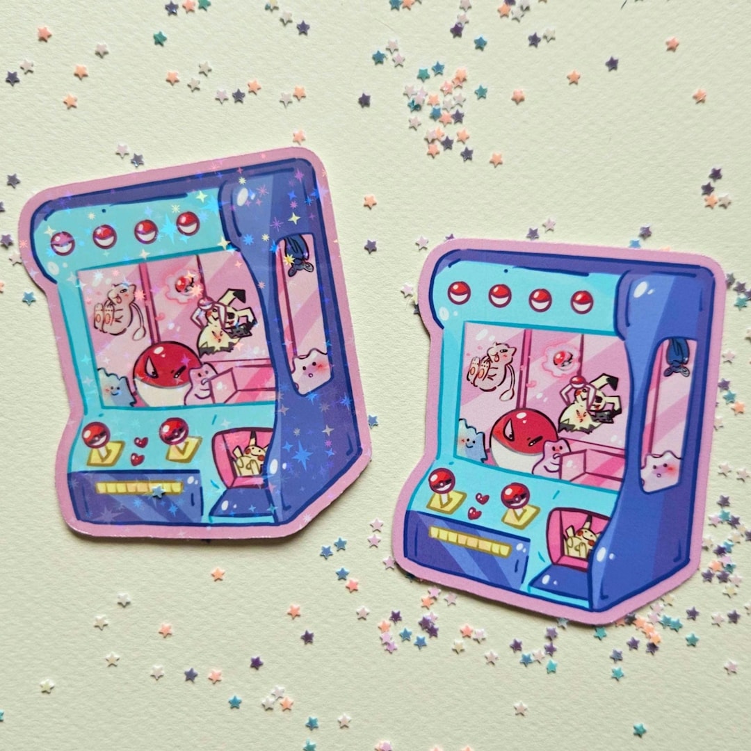 Claw Machine Sticker and Glossy Sticker Sheet Bujo Bullet Journal and ...