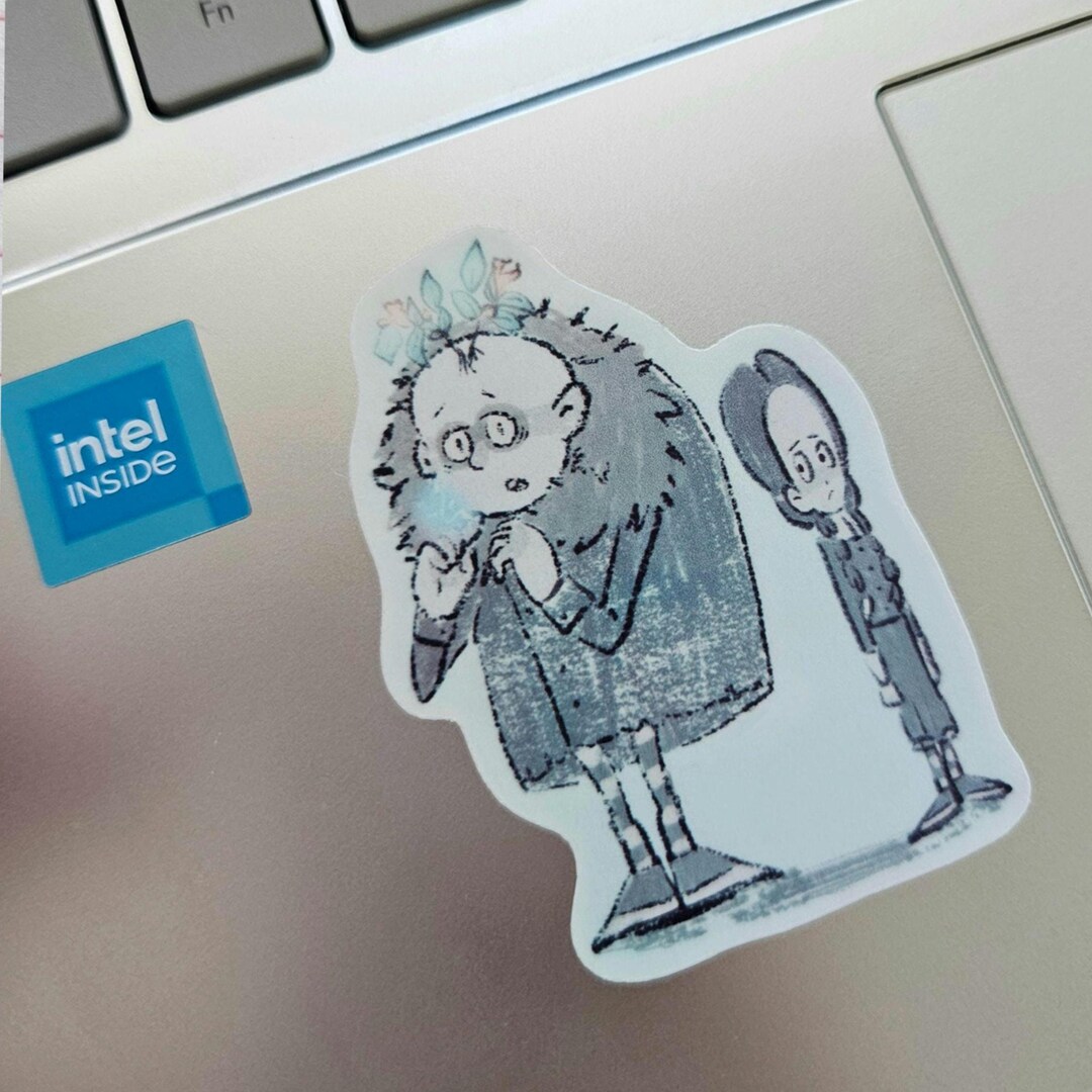 Girly Horror Sticker for Laptop Cartoon Sticker Goth Girl Art - Etsy UK