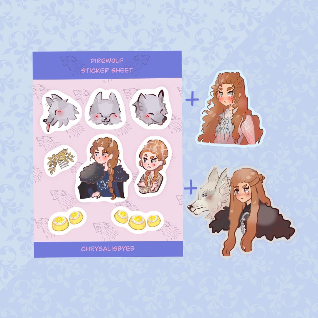 Kawaii Girl Stickers Cute Wolf Sticker Sheet Journal Deco Stickers Set ...