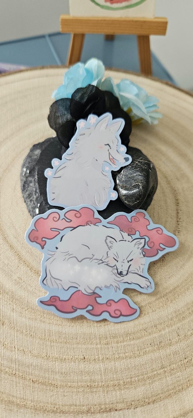 Grey Wolf Sticker Pack Decals for Water Bottle Laptop Journal - Etsy