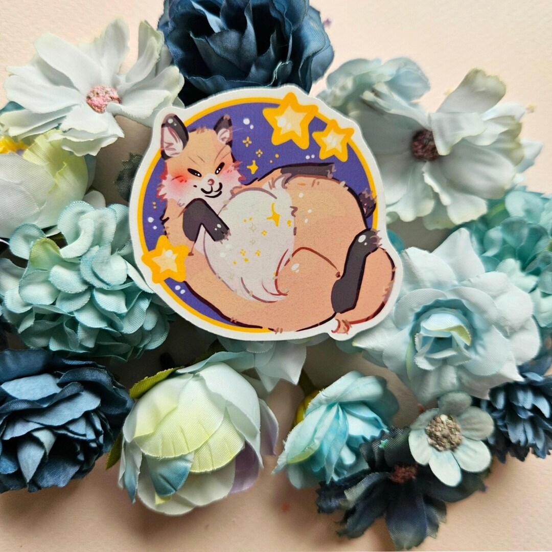 Galaxy Sticker Stars Aesthetic Fox Sticker Cute Gifts Decals for Laptop ...