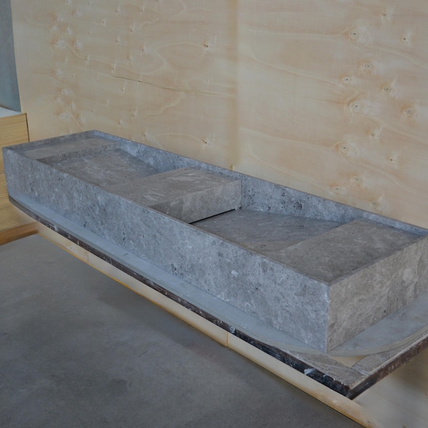 Custom Made Precious Sodalite Bathroom Sink, Kitchen Sink, Marble Look ...