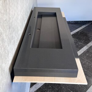 Custom Quartz Countertop, Bathroom Countertop, Vessel Sink, Sink ...