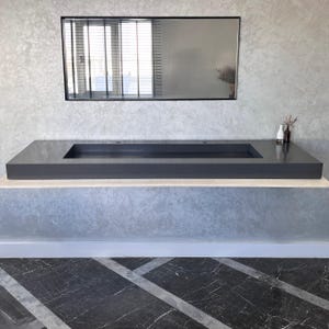 Custom Quartz Countertop, Bathroom Countertop, Vessel Sink, Sink ...