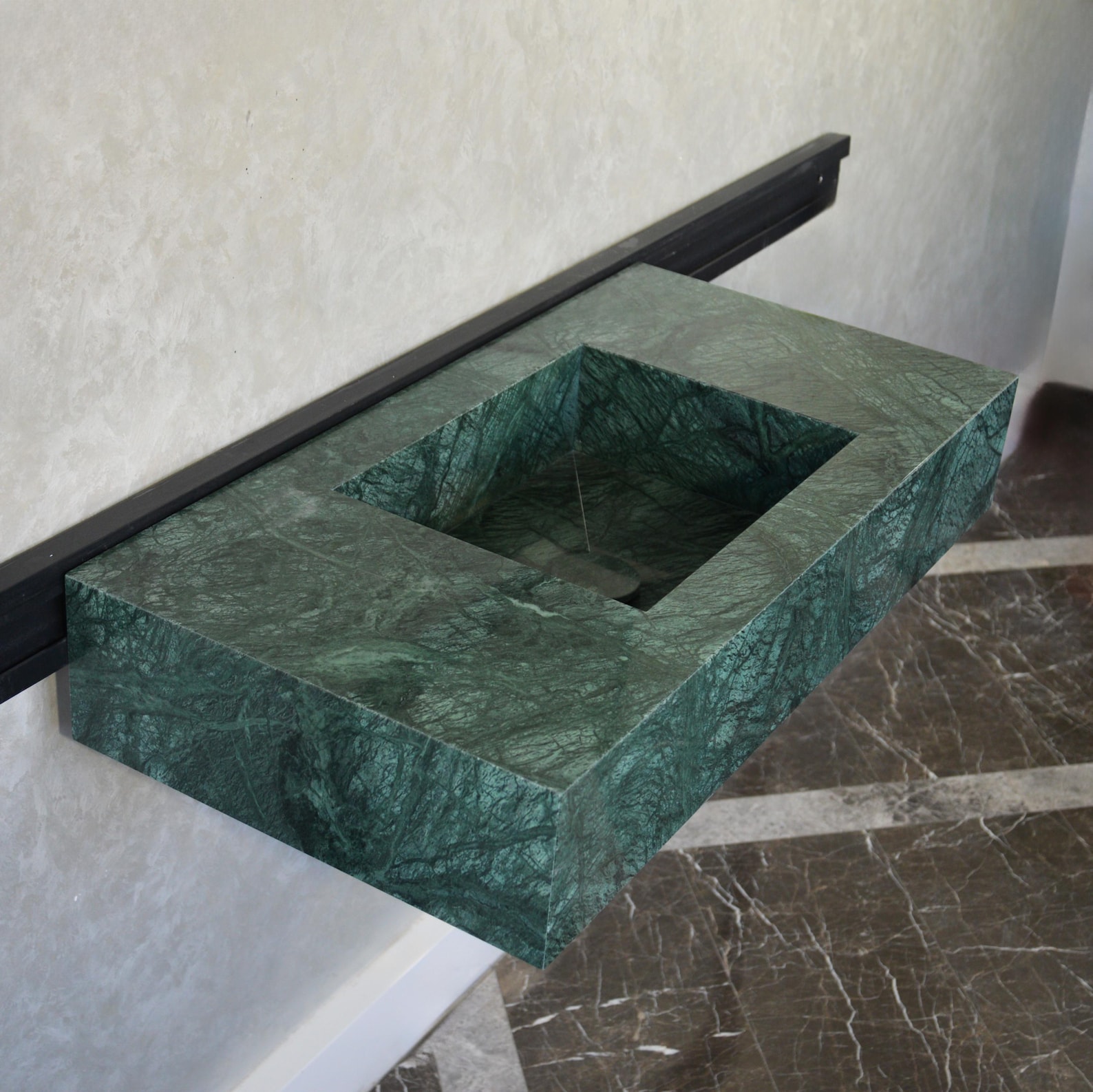 Handmade Verde Guatemala Marble Sink: Custom Natural Stone Vanity - Etsy