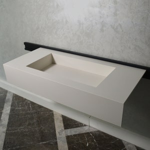 Custom Infinity Absolute White Sink, Handmade Custom Sink, High ...