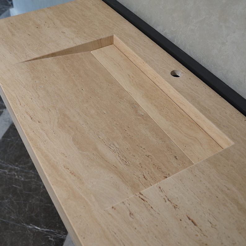 Custom Travertine Marble Sink, Natural Stone Sink, Marble Vessel Sink ...