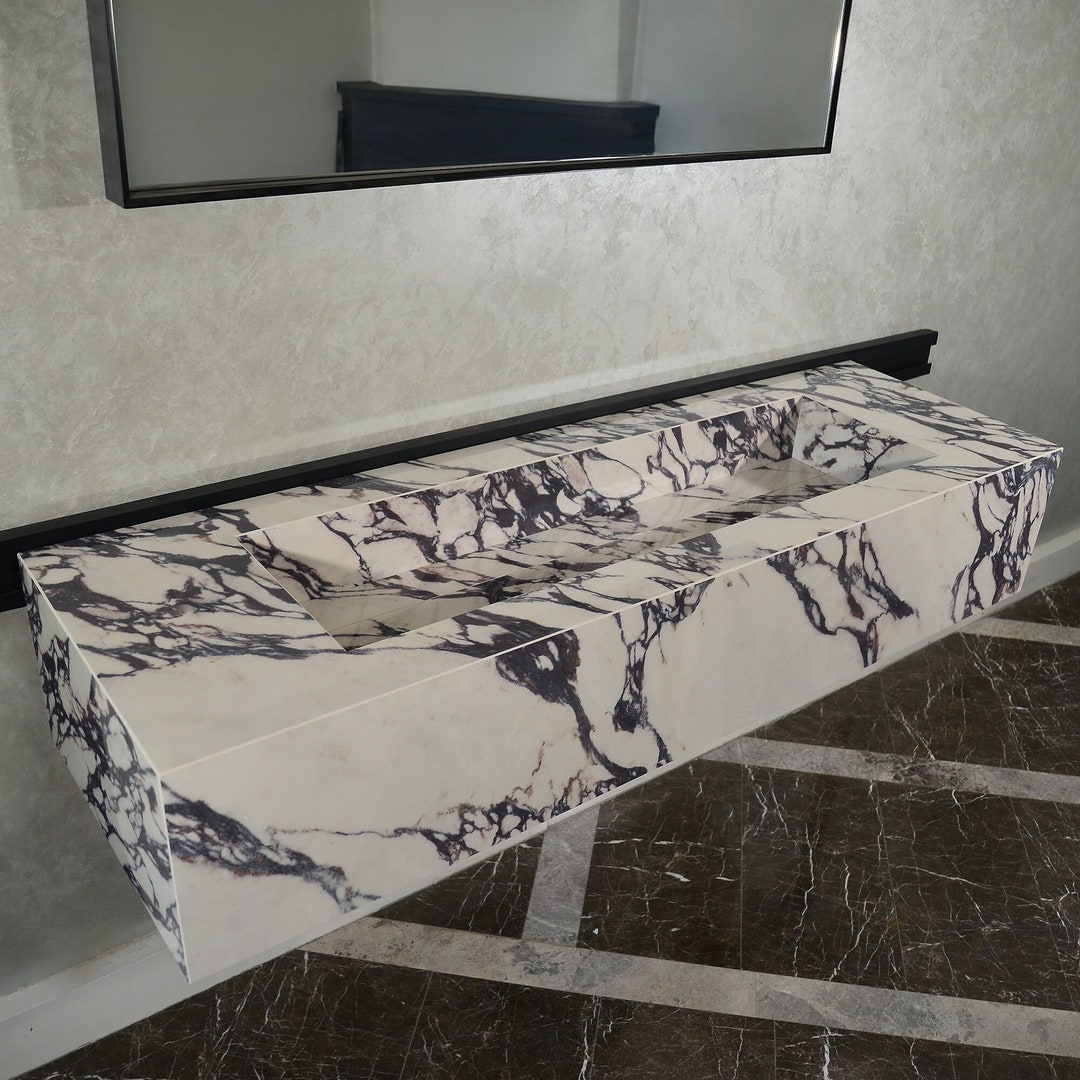Handcrafted Infinity - Calacatta Viola Engineered Porcelain Sink ...